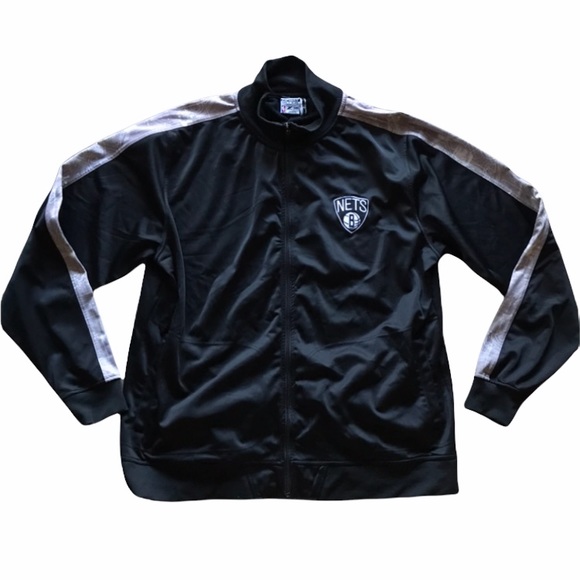 NBA | Shirts | Nba Zipway Official Brooklyn Nets Black Full Zip ...